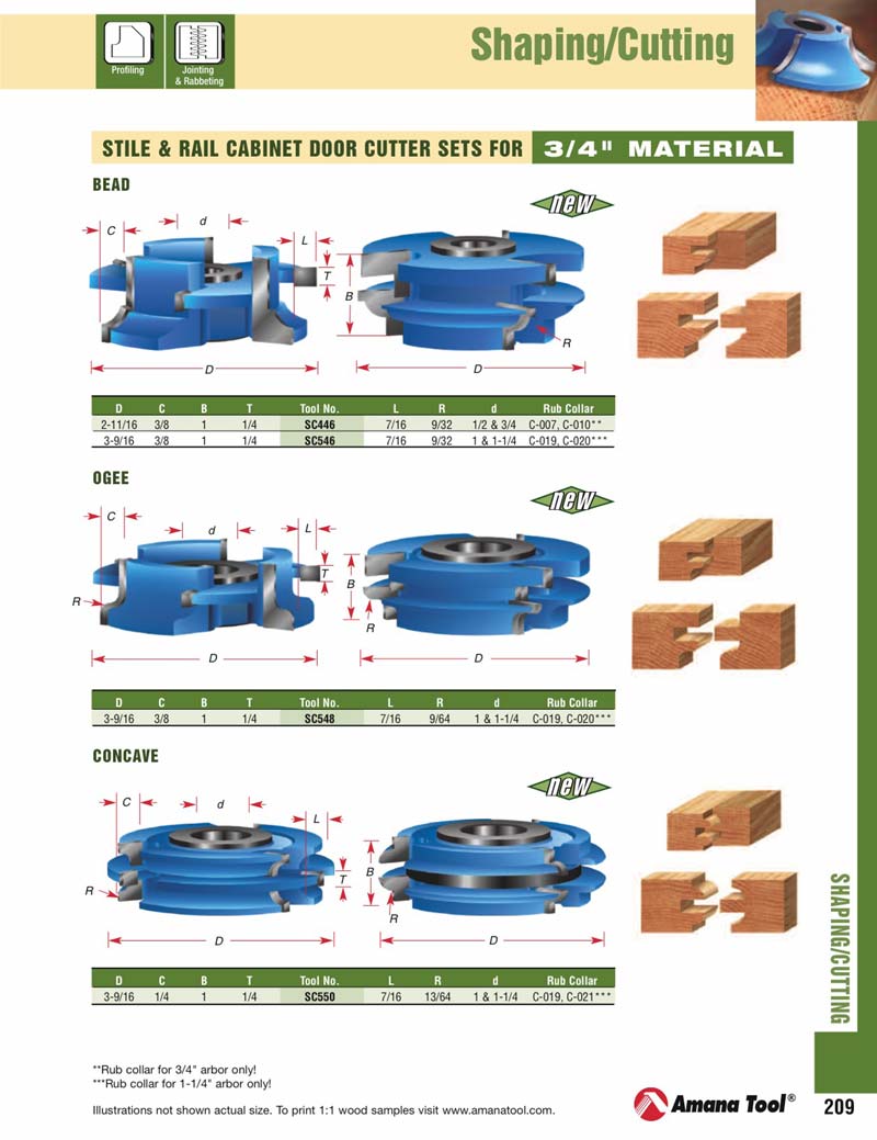 Amana SC546 3/4"STOCK MALE&FEMALE 1-1/4"BO