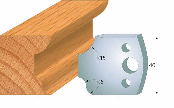 CMT 690.044 40mm Profile Knives For Insert Shaper System - Pair Knives ...