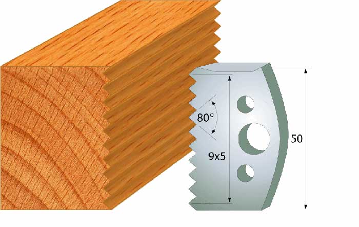 CMT 690.524 50mm Profile Knives For Insert Shaper System - Pair Knives ...