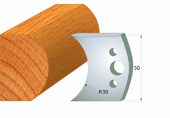 CMT 690.547 50mm Profile Knives For Insert Shaper System - Pair Knives ...